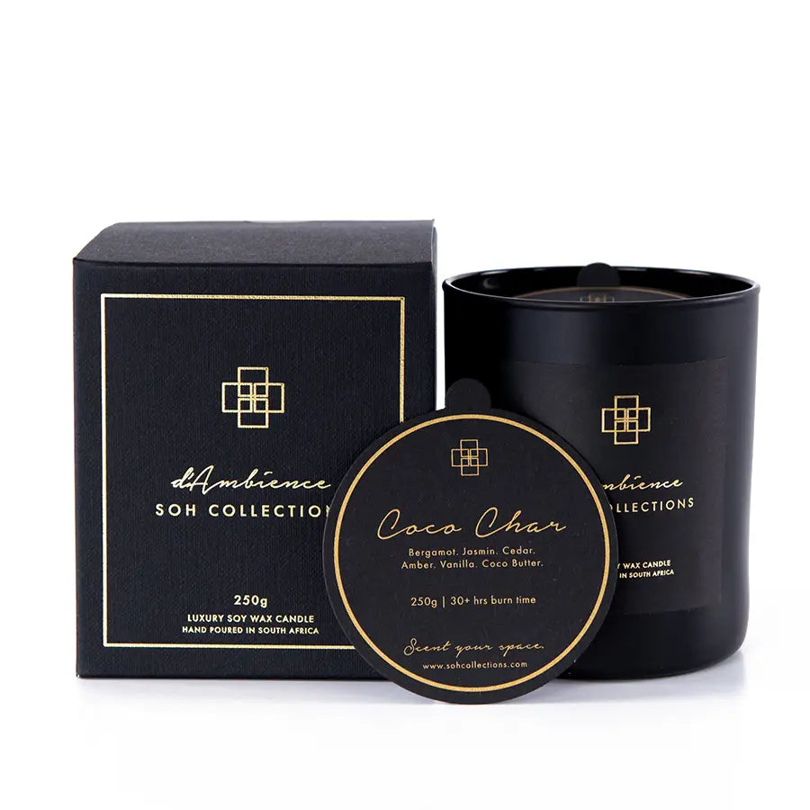 Coco Char | 250g Scented Candle | Home Fragrances | R417 | SOH